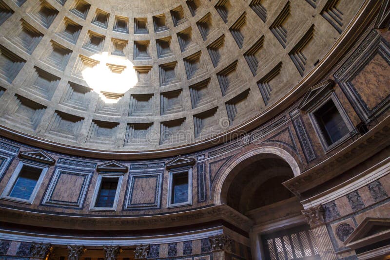 Inside View of Pantheon stock image. Image of italy, interior - 67306015