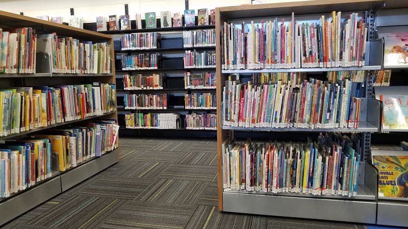 Public Library in Canada. Inside View Editorial Photo - Image of ...