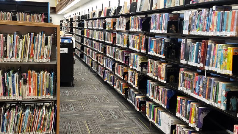 Public Library in Canada. Inside View Editorial Stock Photo - Image of ...