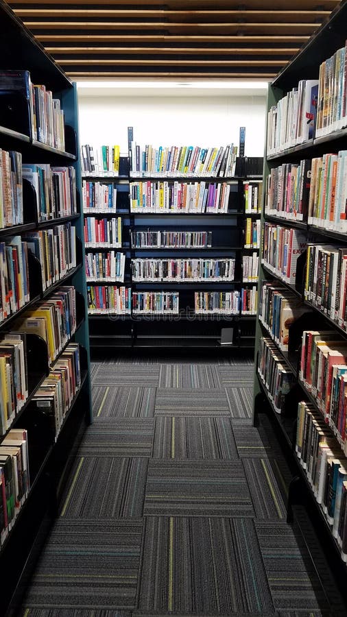 Public Library in Canada. Inside View Editorial Photo - Image of ...