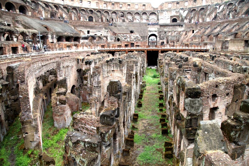 Inside View of the Roman Coliseum Editorial Stock Image - Image of rome ...