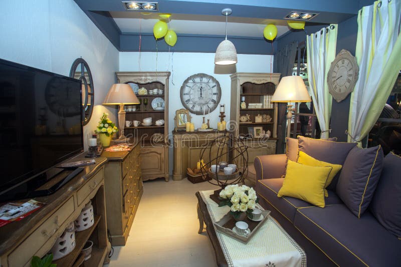 Inside View of Room Inside Home Stock Photo - Image of room, pillow ...