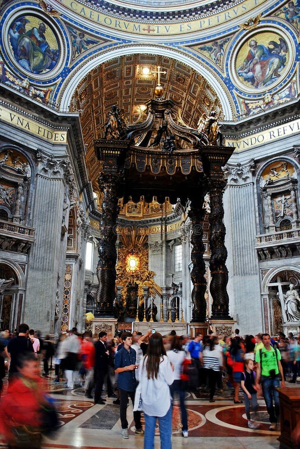 Inside View of Saint Peter S Basilica on May 31, 2014 Editorial Photo ...