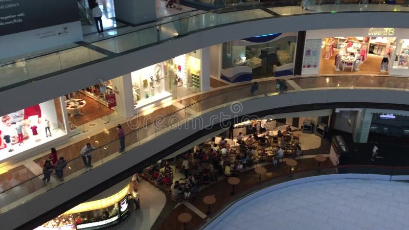 Top View on Mall Parking with Cars Stock Footage - Video of scene ...