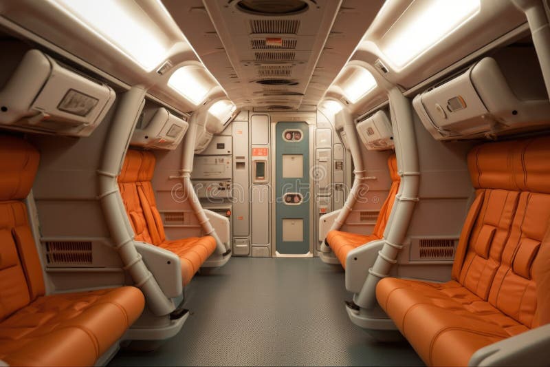 Inside View of Spacious Shuttle Cabin Design Stock Illustration ...