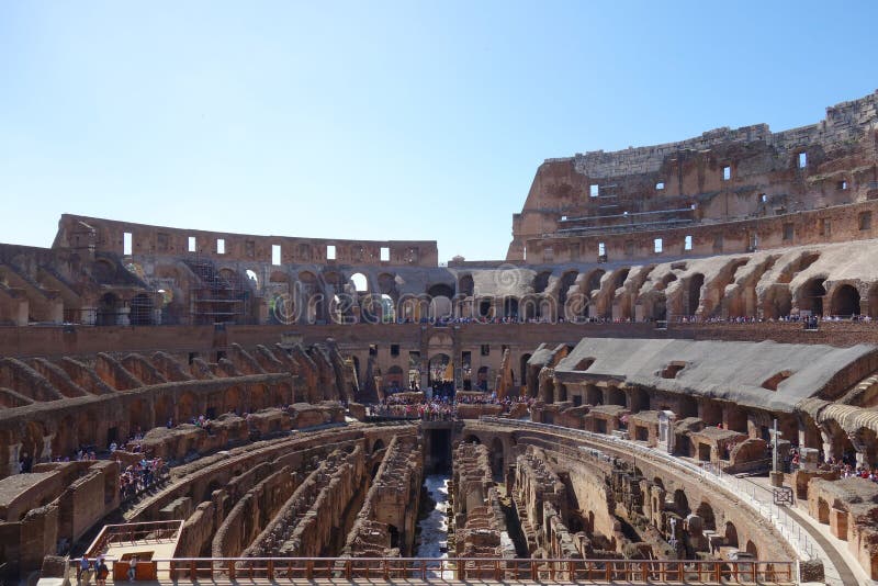 Inside View of the Stadium of the Colosseum, Rome, Italy Editorial ...