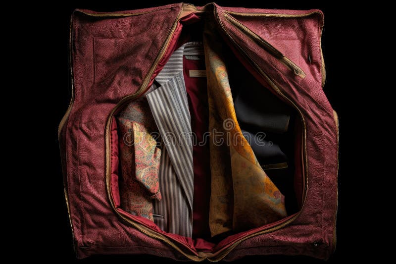 Inside View of a Suit Jacket, Showing Lining Stock Illustration ...