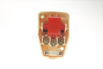 Inside View of a Three Pin Plug with Safety Switch Electrical Plug ...