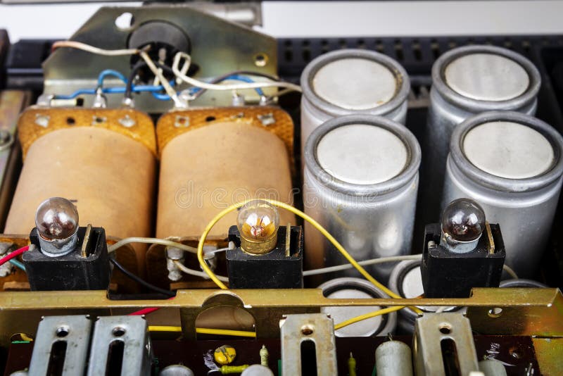 Inside View of Turntable with Amplifier Stock Photo - Image of ...