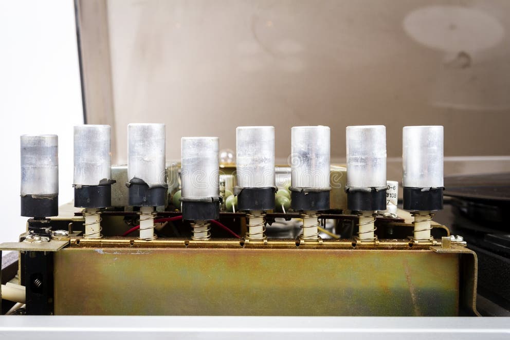 Inside View of Turntable with Amplifier Stock Photo - Image of ...