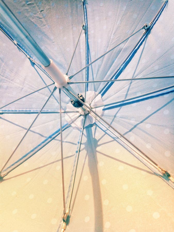 Inside view of an umbrella stock photo. Image of blue - 185713190