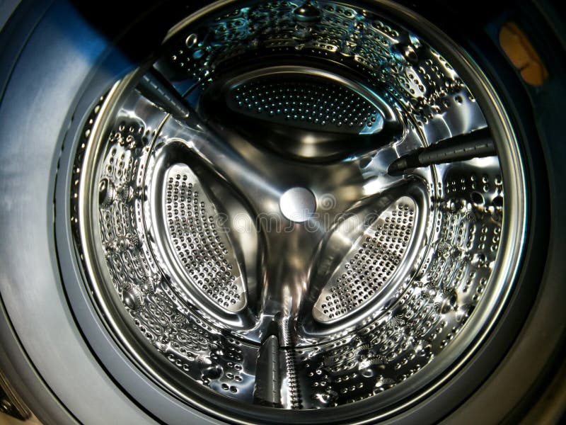 Inside View Washing Machine Drum Stock Photo - Image of cleaning, wash ...
