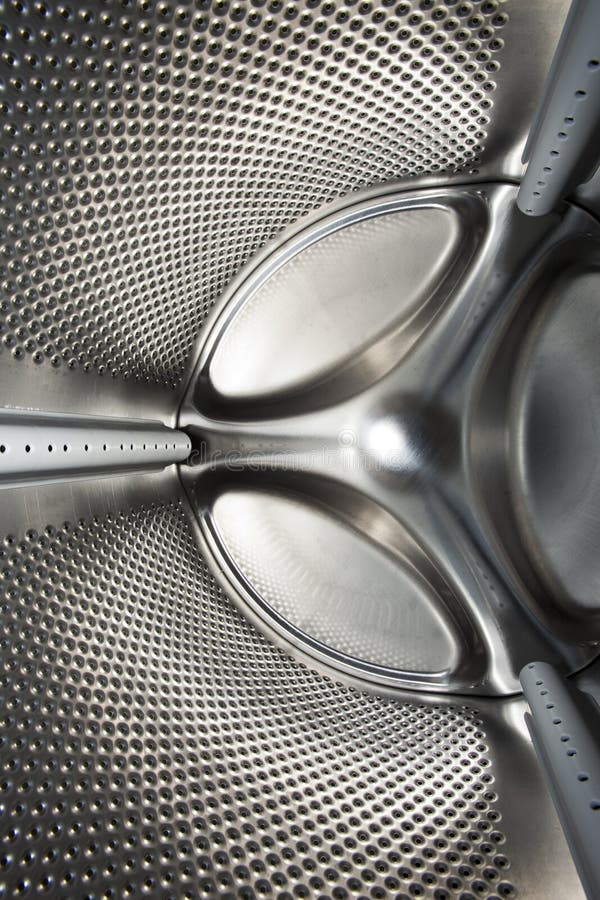 From Inside The Washing Machine View. Stock Image - Image of cotton ...