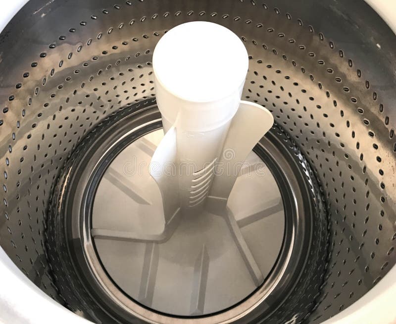 Inside View of Washing Machine Stock Photo - Image of household, wash ...