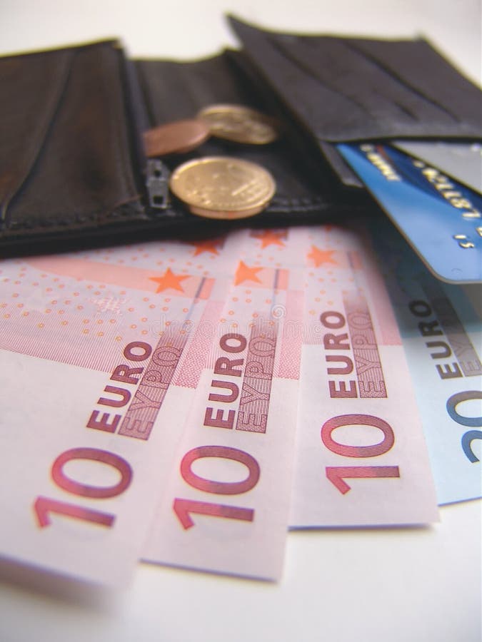 Inside a Wallet stock image. Image of shopping, euro, creditcards - 8305