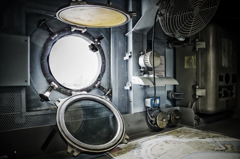 Inside the war ship stock image. Image of marine, aircraft - 32795117