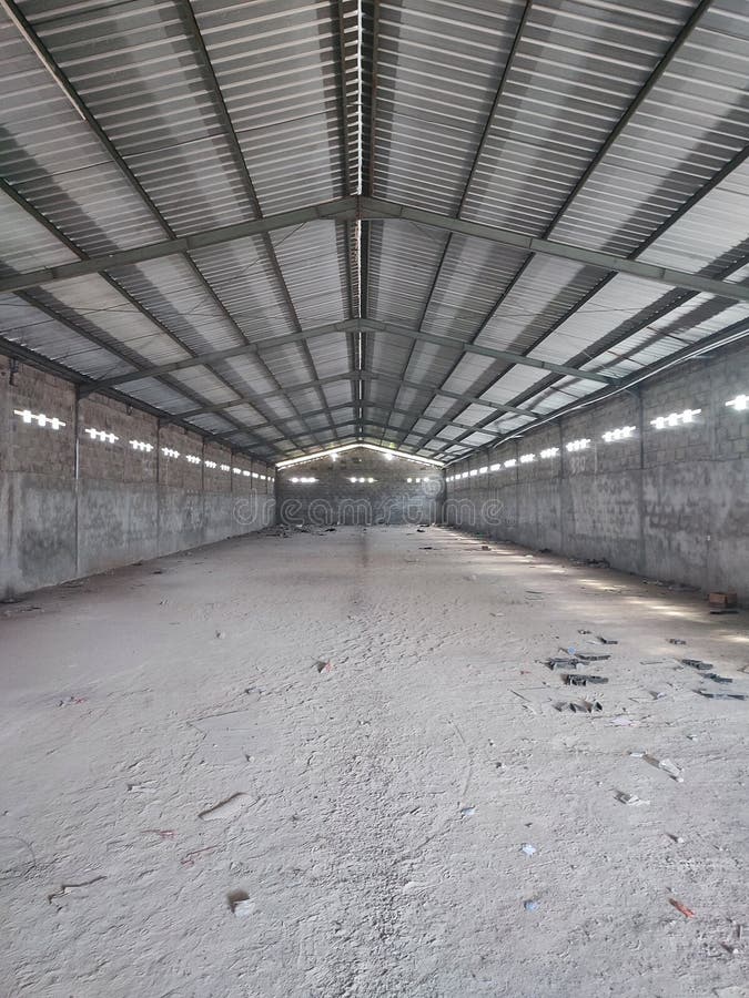 Inside the Warehouse from Outside Stock Image - Image of transport ...