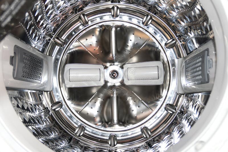 Inside the Washing Machine. Stock Photo - Image of empty, laudromat ...