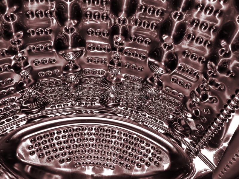 Inside of a Washing Machine Drum Stock Image - Image of machine, steel ...