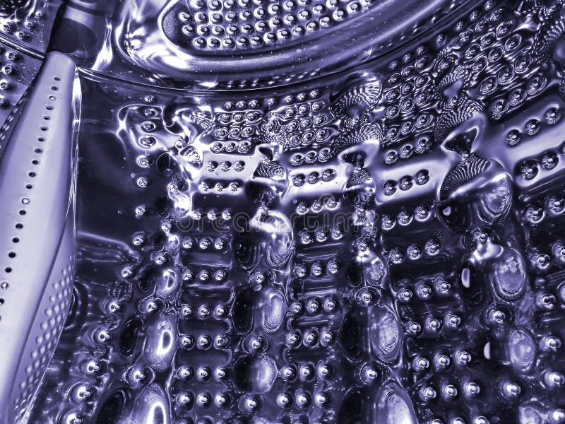 Inside of a Washing Machine Drum Stock Photo - Image of close, wash ...