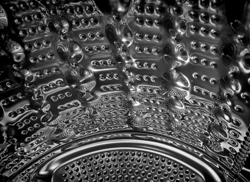 Inside of a Washing Machine Drum Stock Image - Image of close, desktop ...