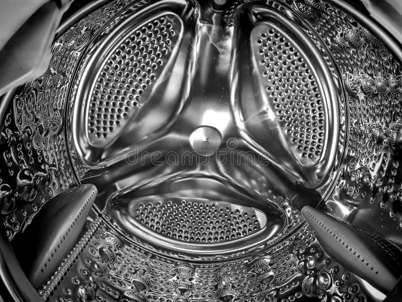 Inside of a Washing Machine Drum Stock Image - Image of drum, pattern ...
