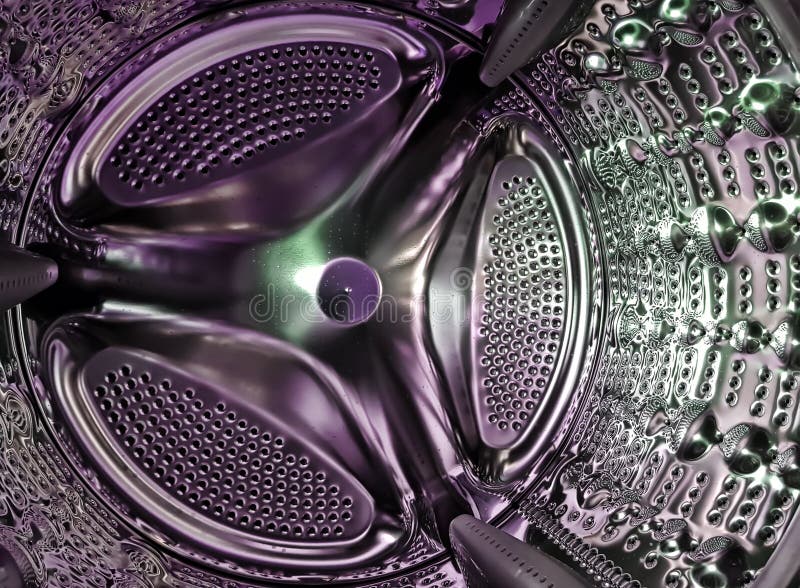 Inside of a Washing Machine Drum Stock Photo - Image of drum, metal ...