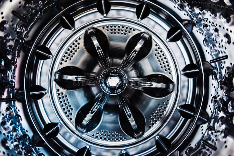 Inside of Washing Machine Drum Stock Photo - Image of steel, stainless ...