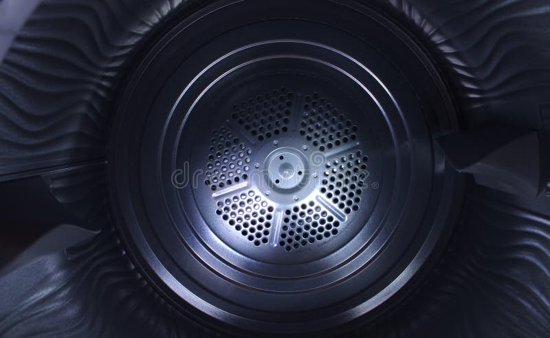 View from Inside the Clean Empty Drum of a Washing Machine Stock Image ...
