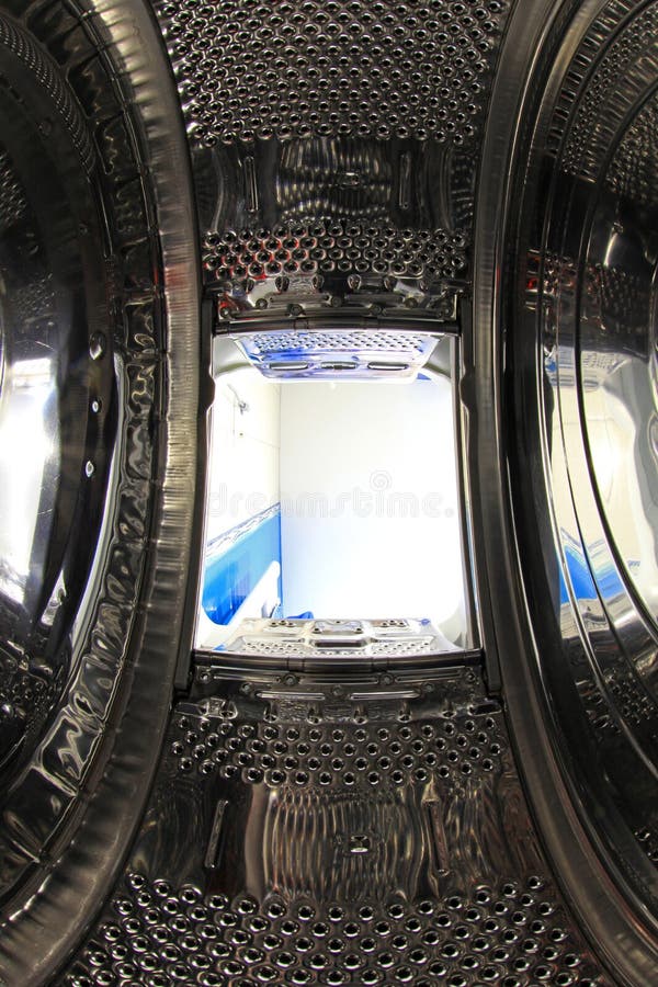 Inside washing machine stock photo. Image of chrome, detail - 35231686