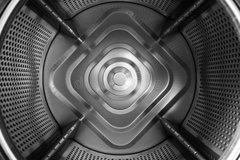 View into the Interior of a Washing Machine Stock Image - Image of high ...