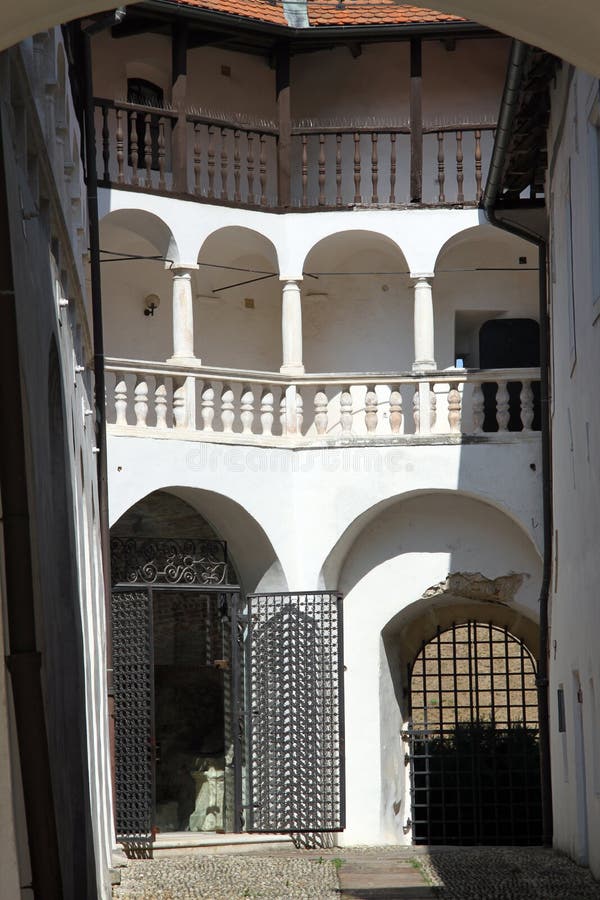 Inside white castle stock image. Image of croatia, steps - 26424379