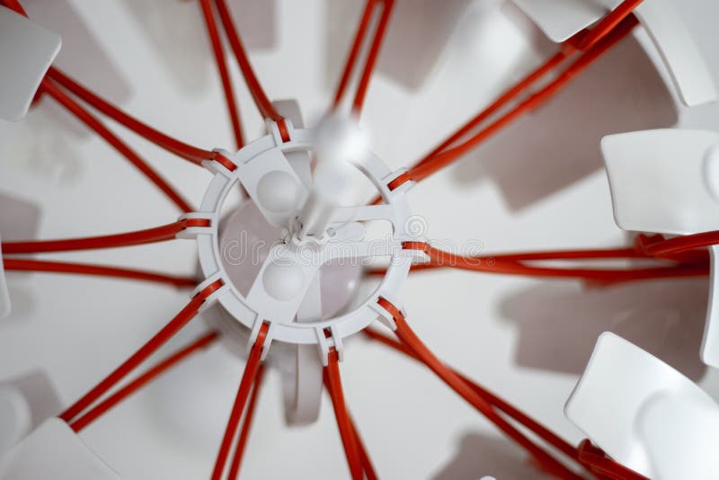 The Inside of a White Design Lamp Stock Photo - Image of design, inside ...