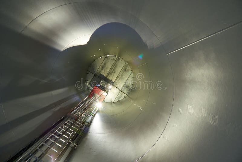 Inside the wind turbines. stock photo. Image of inside - 112314236