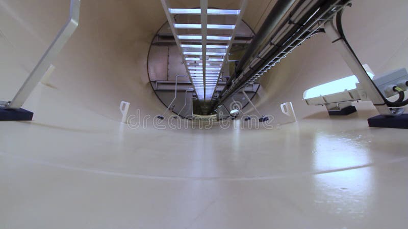 Wind Turbine View from Inside the Shaft with Stairs Stock Video - Video ...