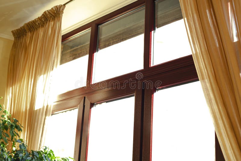 Inside Window Frame Cafe Interior View Sun Light Lighting Indoor Stock ...