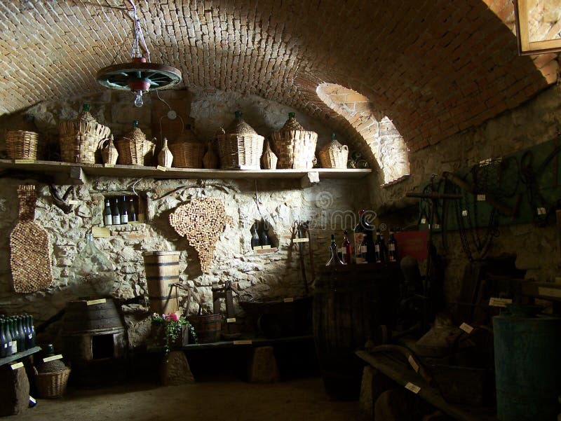 Inside of wine cellar stock photo. Image of distillery - 9667718