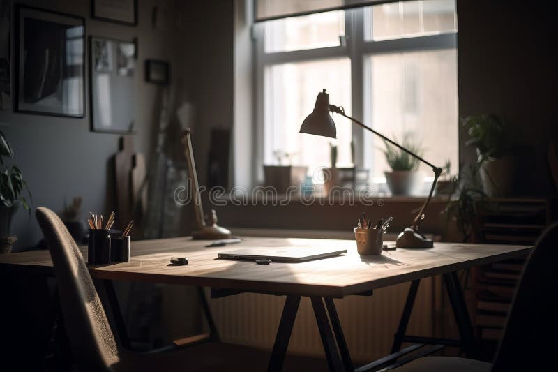 The Inside Work Room in the Office of Modern Interior Have the Natural ...