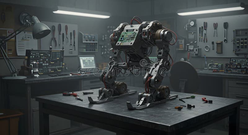 Robot Repair Shop: Robotics Future, Engineering Workshop, Technology ...