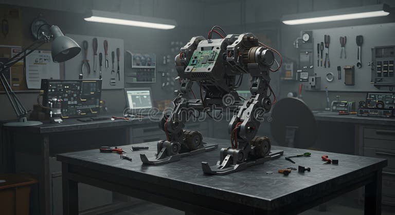 Robot Repair Shop: Robotics Future, Engineering Workshop, Technology ...