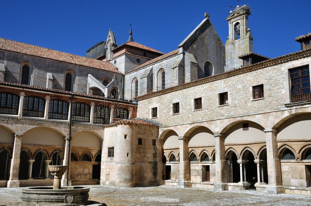Inside Yard of Convent of Burgos, Spain Stock Photo - Image of ...