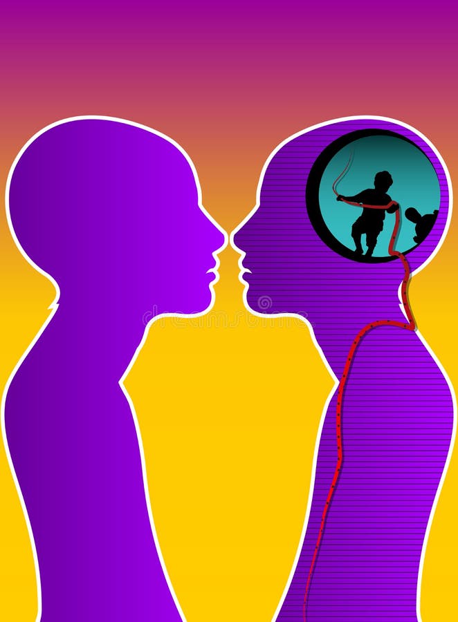 Inside your mind stock illustration. Illustration of stairs - 30856311