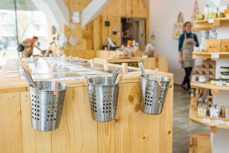 Inside of Zero Waste Store Encouraging Zero Waste Lifestyle. Editorial ...