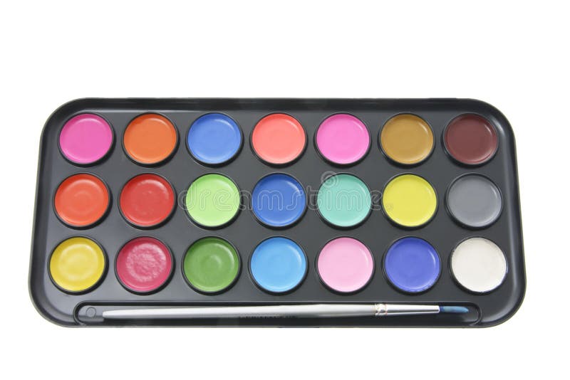 Set di acquerelli fotografia stock. Immagine di acquerelli - 5466178