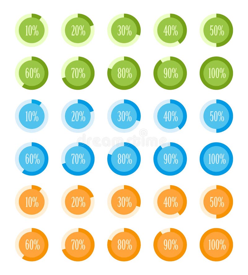 Insieme Dei Diagrammi Circolari Per Il Infographics Illustrazione Di ... Insieme Dei Diagrammi Circolari Per Il Infographics Illustrazione Di ...