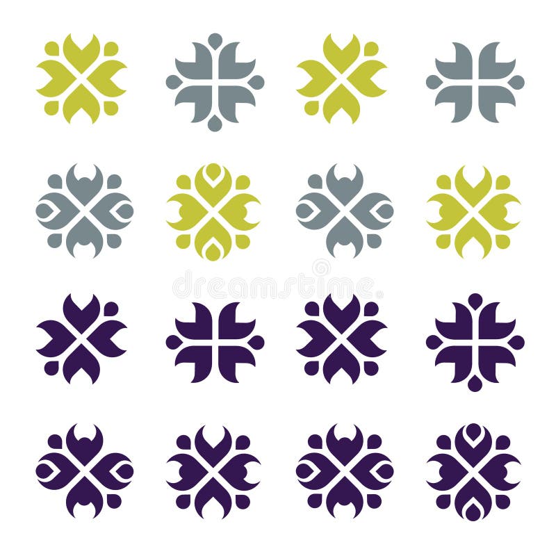 Insieme Dei Modelli Rustici Illustrazione Vettoriale - Illustrazione di ...