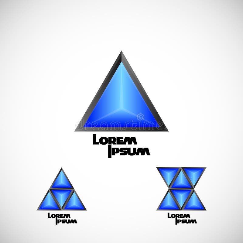 Insieme del rombo di logo illustrazione vettoriale. Illustrazione di ...