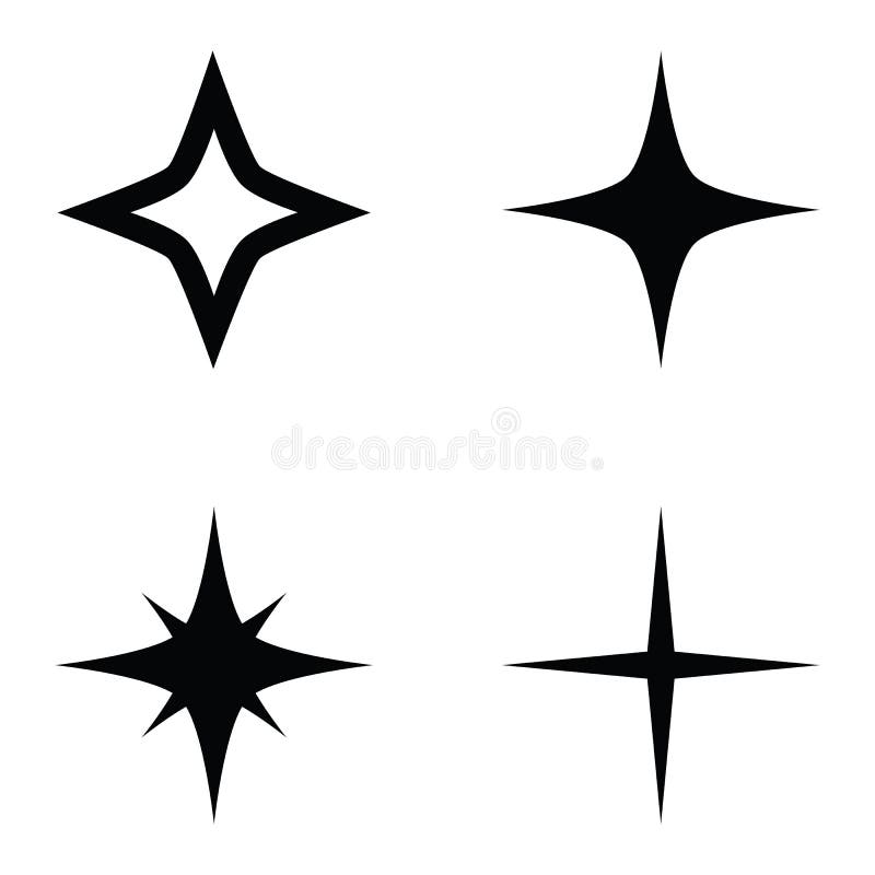 L'insieme Dell'icona Della Scintilla Illustrazione di Stock ...