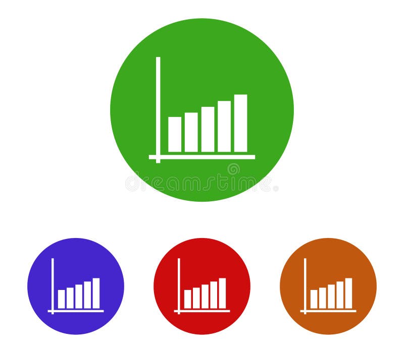 Insieme Dell'icona Statistica Illustrato Illustrazione di Stock ...