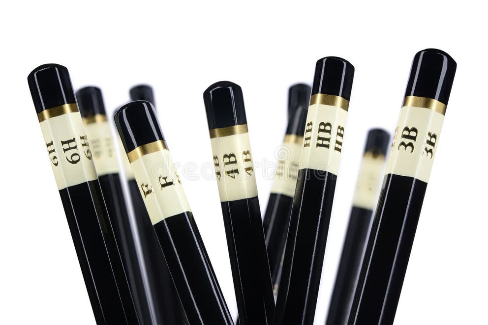 Insieme Delle Matite Classificate Immagine Stock - Immagine di nero ...